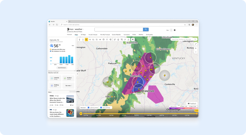 Curacao weather map | MSN Weather